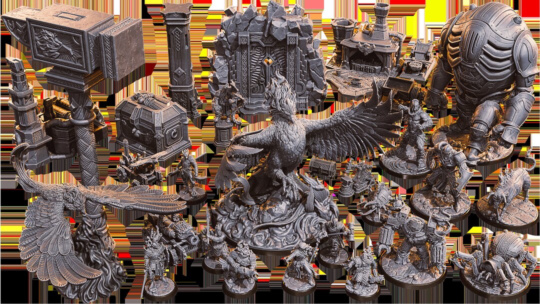 Phoenix Forge STL Pack Fantasy Dungeons and Dragons Digital Files ...