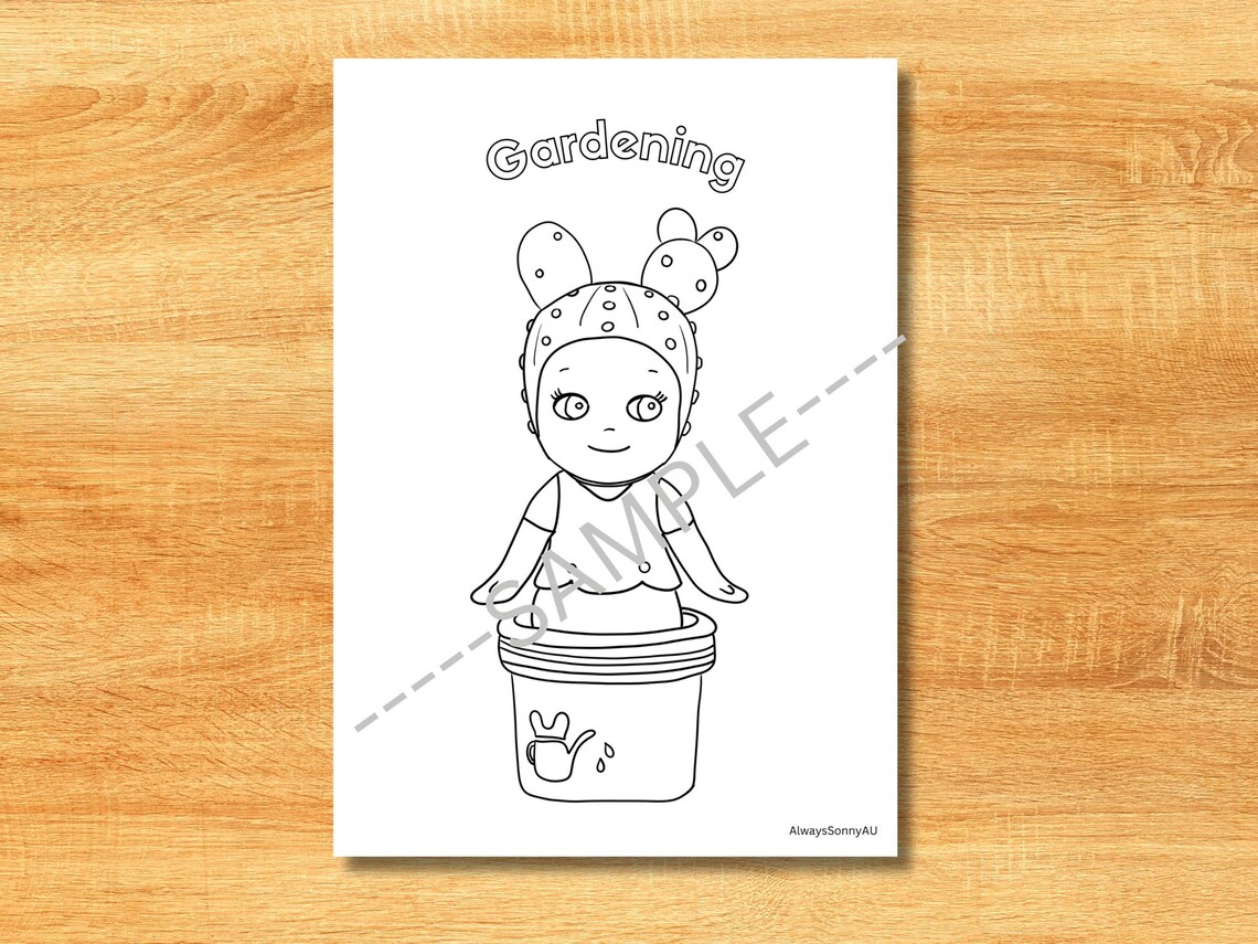 Sonny Angel Colouring Book - Home Sweet Home Series - Etsy
