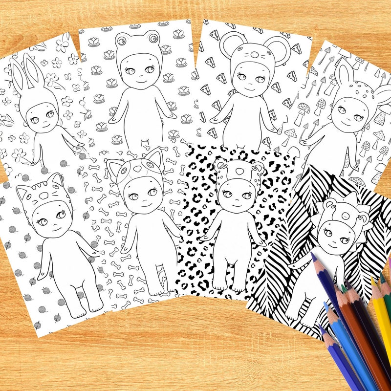 Sonny Angel Coloring Pages - Etsy