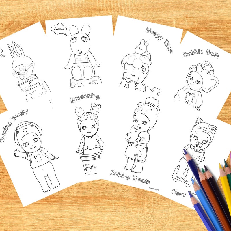 Sonny Angel Coloring Book - Etsy