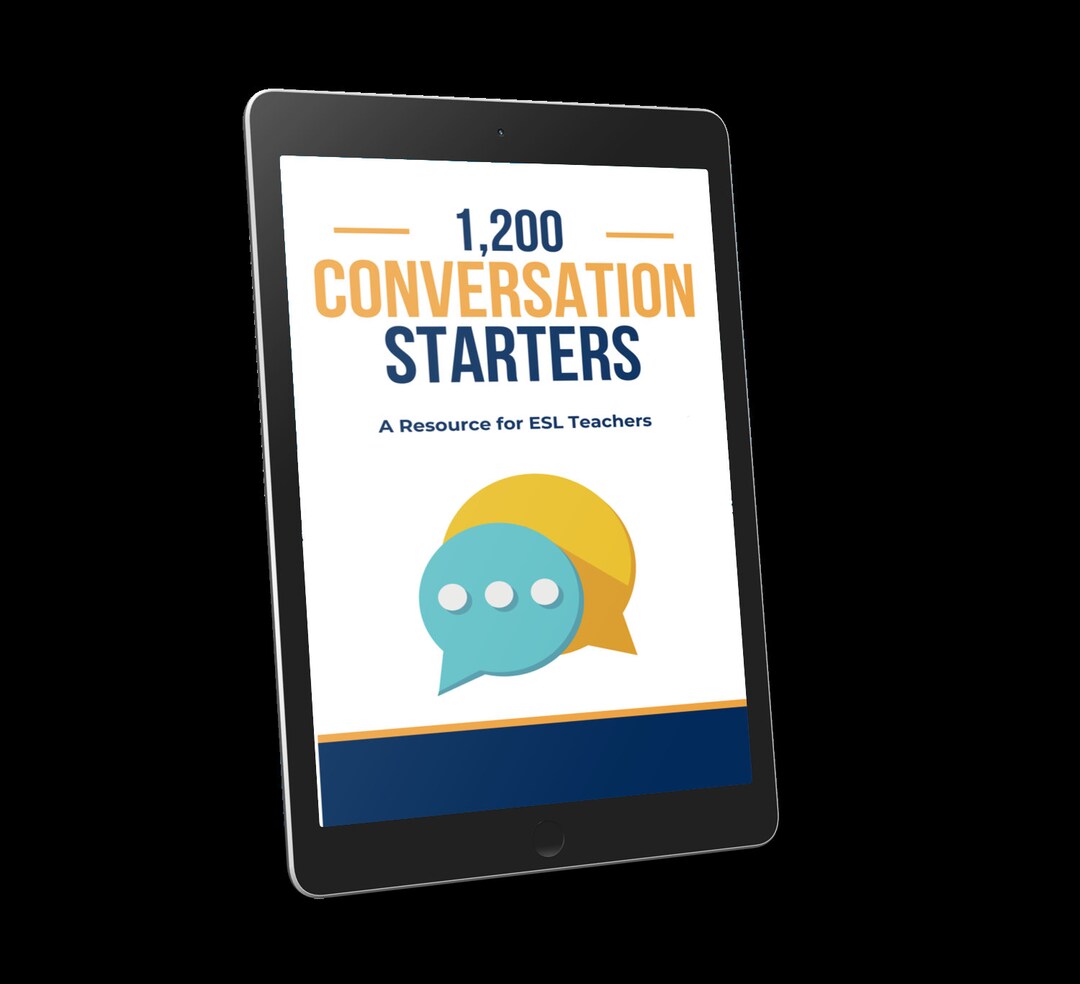 1,200 Conversation Starters Book ESL Teaching Resource Stimulate ...