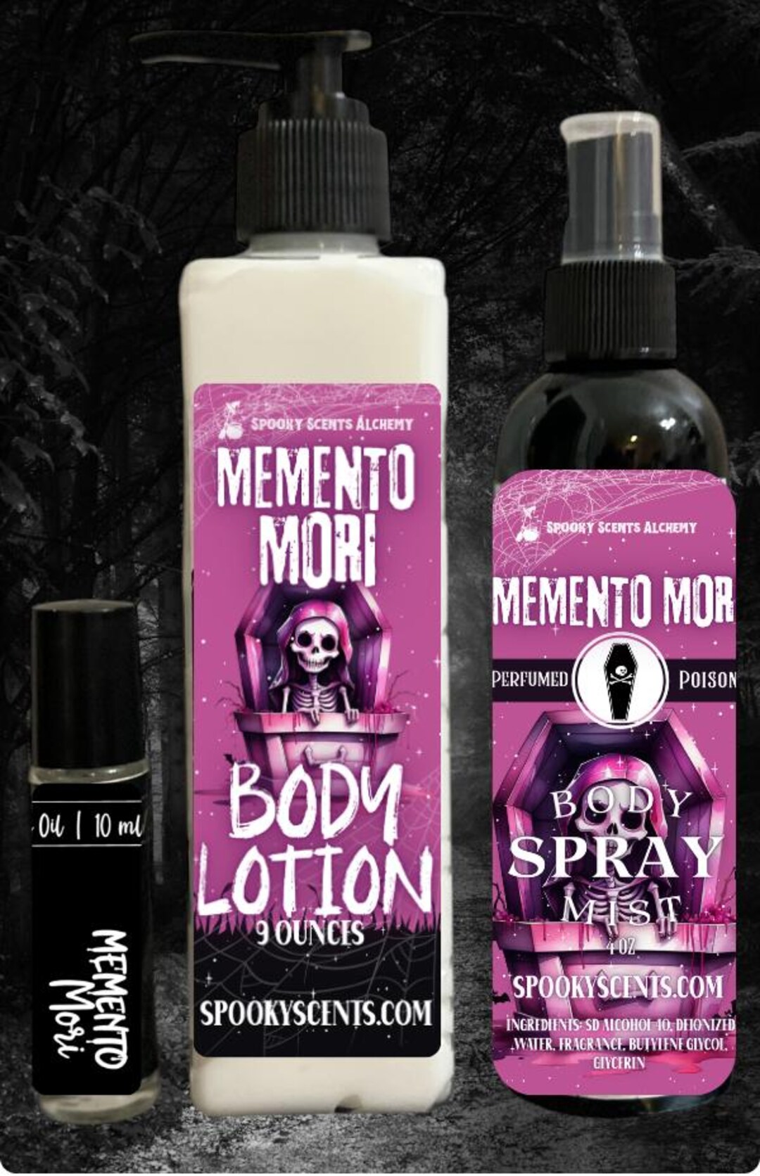 Bakery Scents Pick Your Scent Body Lotion Gothic Fragrances- Goth Body ...