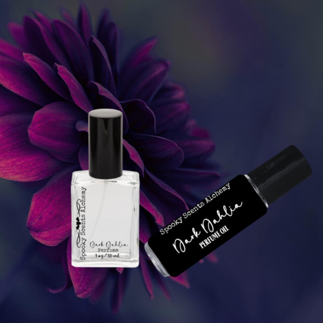 Dark Dahlia Gothic Roll on Perfume Oil-goth Fragrance Roller Ball ...