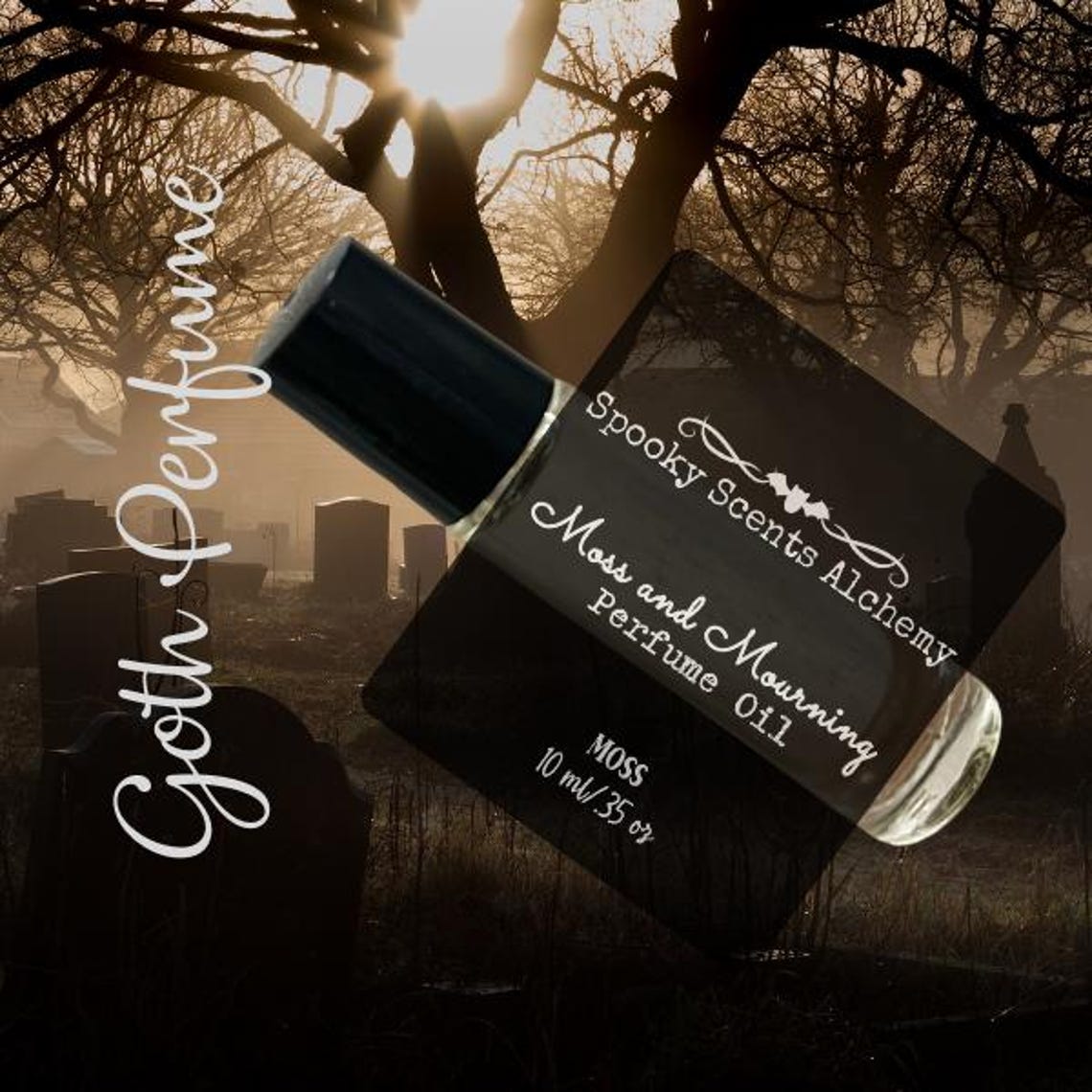 Moss and Mourning Gothic Perfume Roll on - Earthy Goth Scents Moss ...