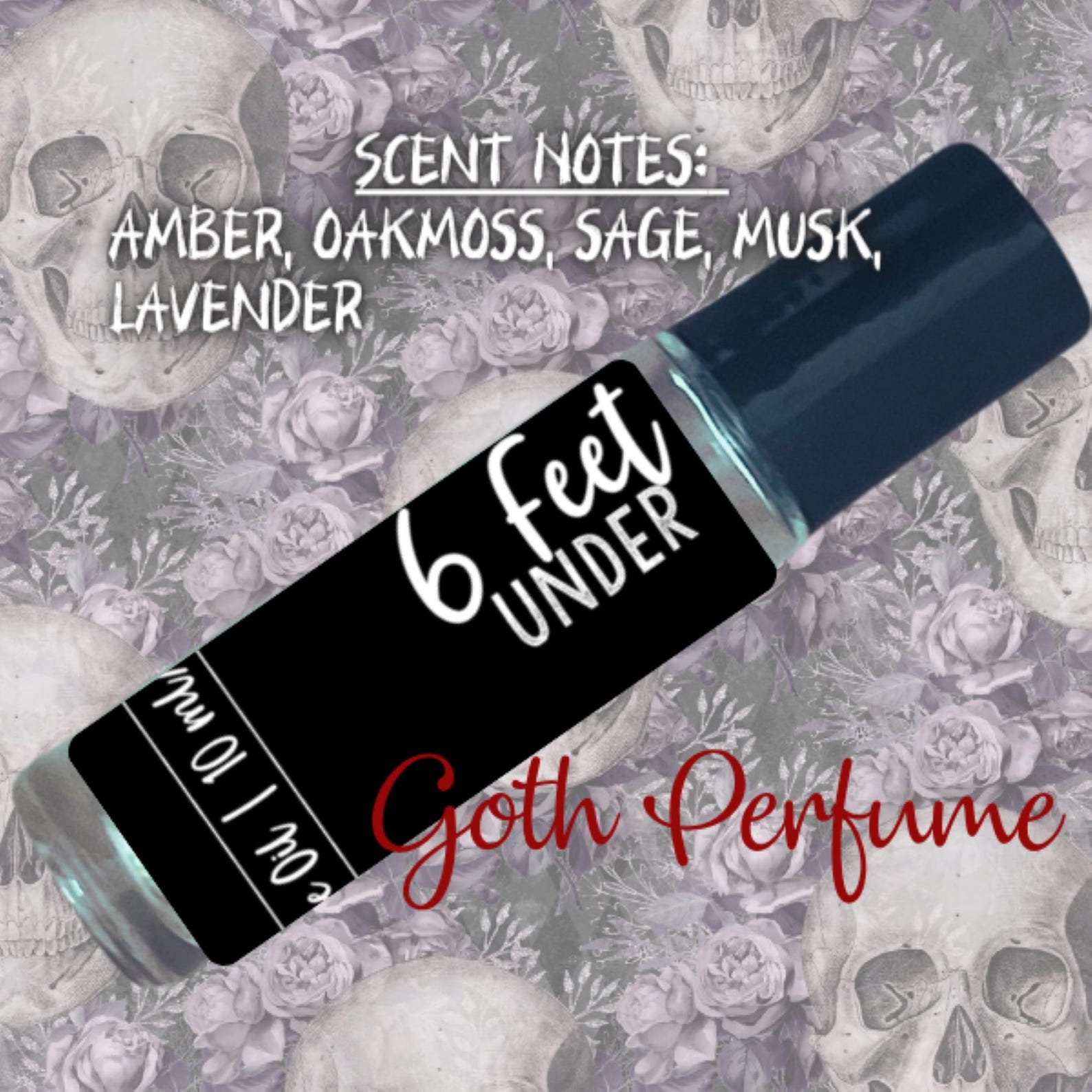 6 Feet Under Gothic Scent Fragrance Roll on Perfume Oil -goth Cologne ...