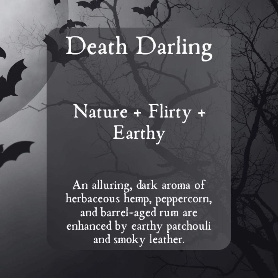 Death Darling Gothic Perfume Roll on Perfume Oil - Hemp + Peppercorn ...