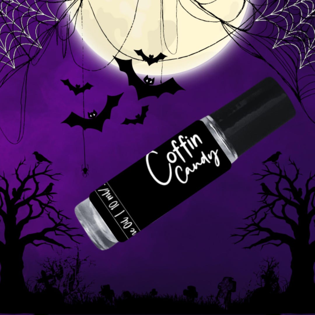 Coffin Candy Gothic Perfume Roll on Oil-halloween Spooky Scents Perfume ...