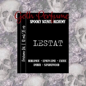 Lestat Vampire Gothic Perfume Roll on Oil -spooky Gothic Scents Parfum ...