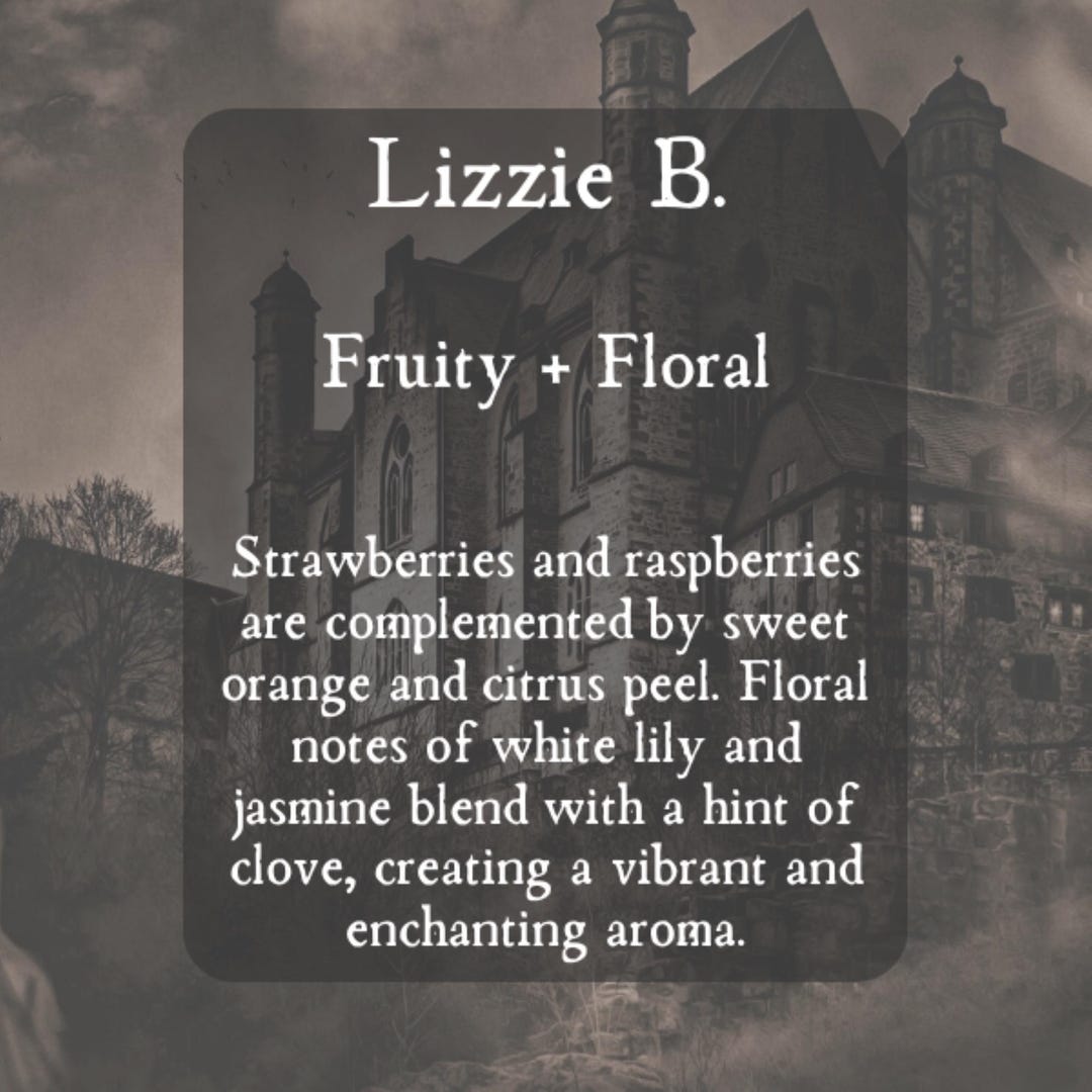 Lizzie B Gothic Roll on Perfume Oil-goth Fragrance Roller Ball Unique ...