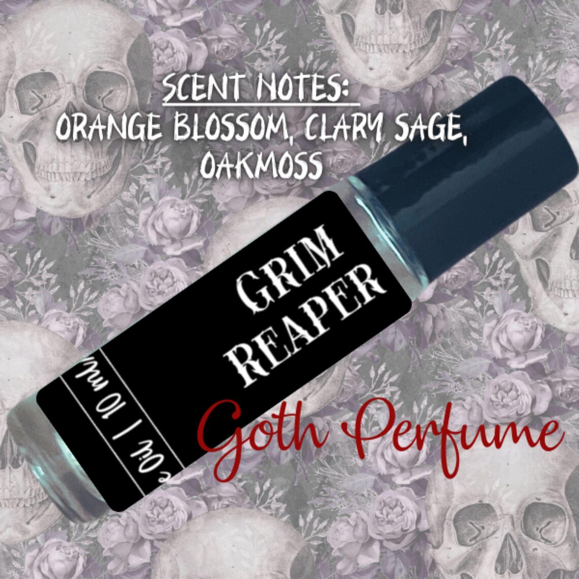 Grim Reaper Gothic Roll on Perfume Oil-spooky Goth Scents Unisex ...