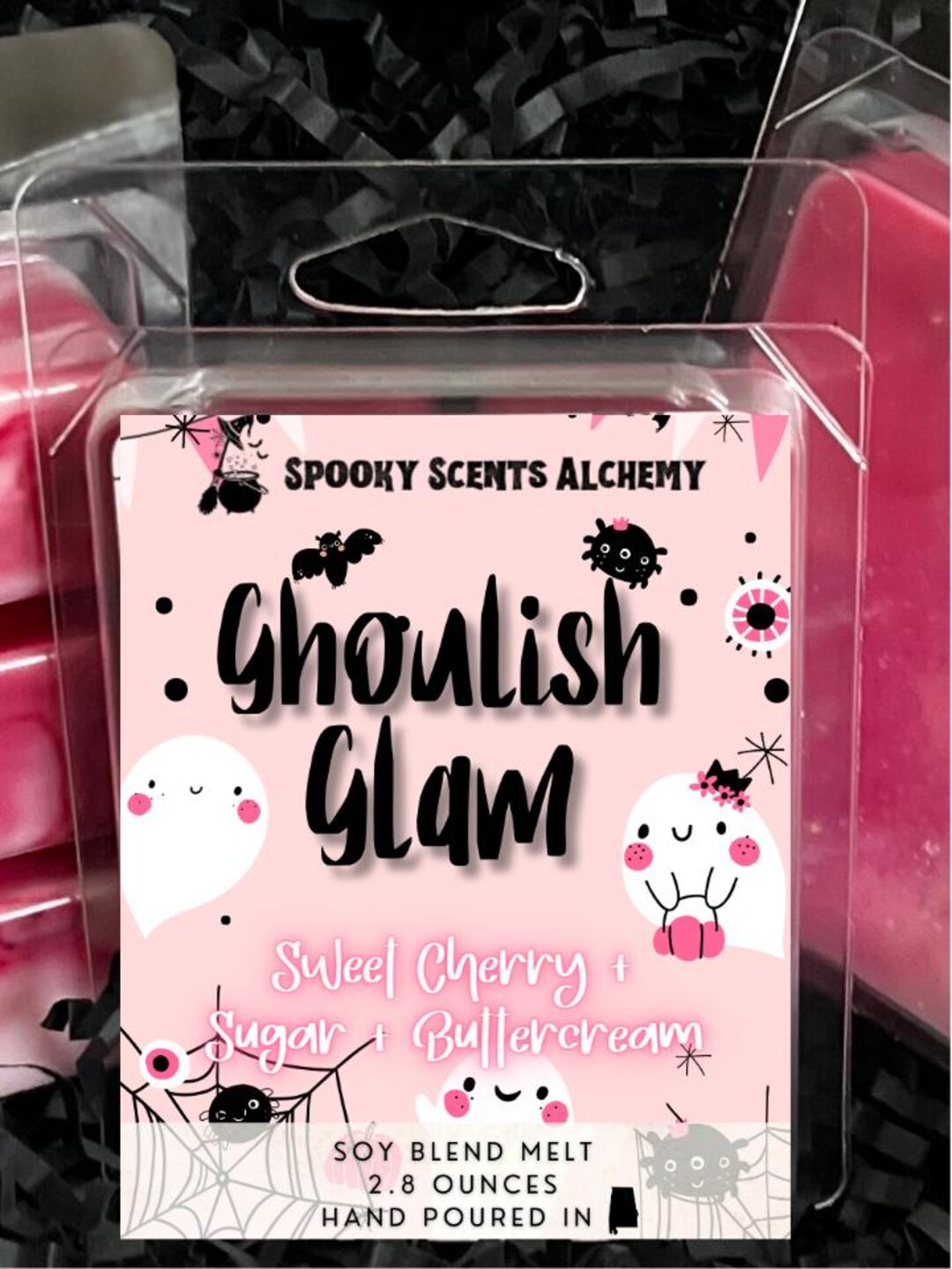 Ghoulish Glam Cherry & Buttercream Halloween Wax Melt-spooky Scents ...