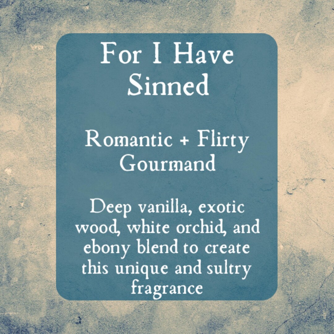 For I Have Sinned Roll on Gothic Perfume Oil-halloween Scents Perfume ...