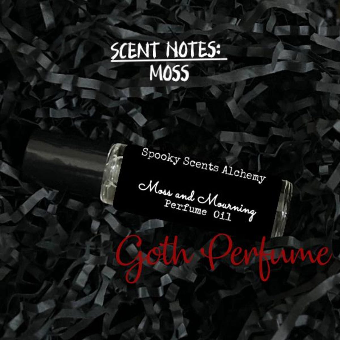 Moss and Mourning Gothic Perfume Roll on - Earthy Goth Scents Moss ...