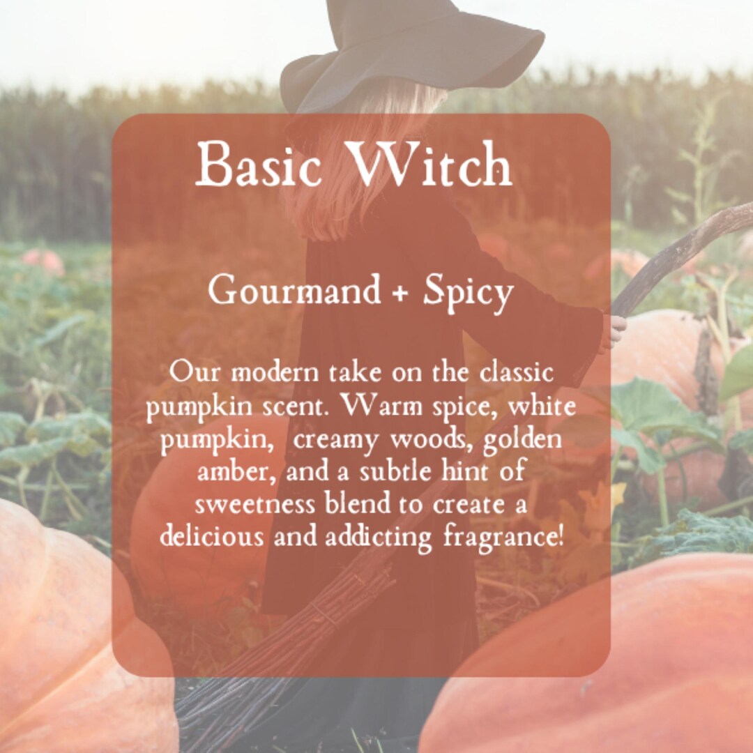 Basic Witch Gothic Perfume Roll on Perfume Oil- Spooky Perfume-pumpkin ...
