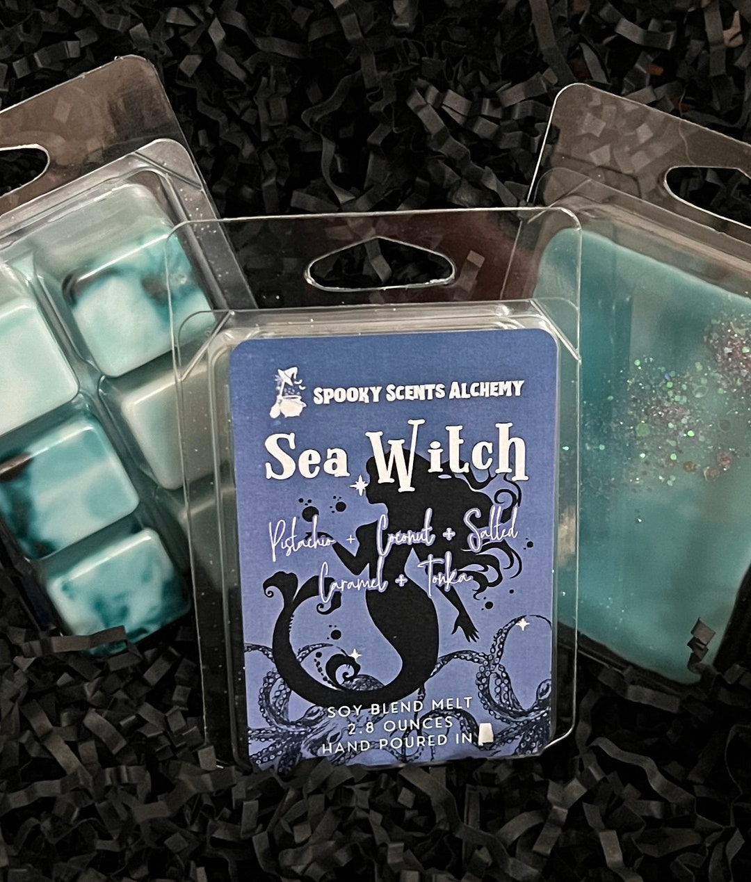 Sea Witch Halloween Wax Melt Coconut + Salted Caramel Gothic Wax Melt ...