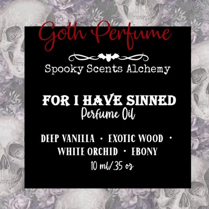 For I Have Sinned Roll on Gothic Perfume Oil-halloween Scents Perfume ...