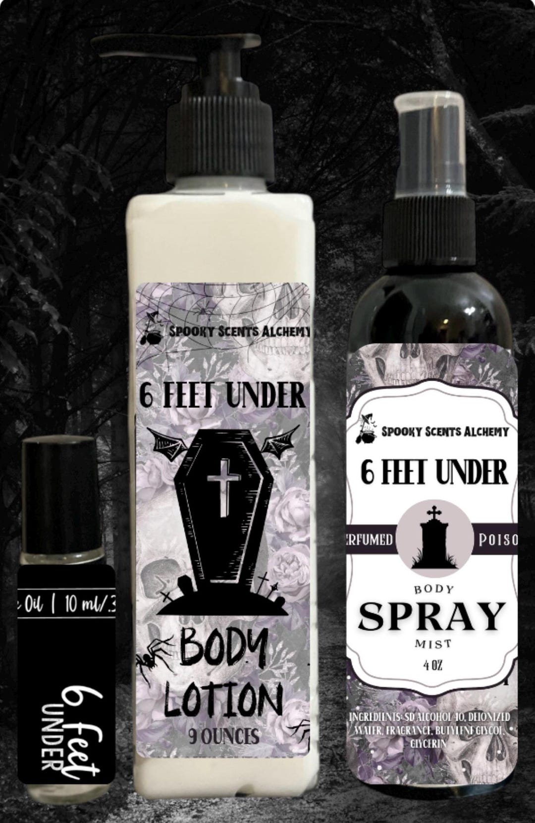 Masculine Unisex Pick Your Scent Goth Body Lotion-witchy Skincare ...