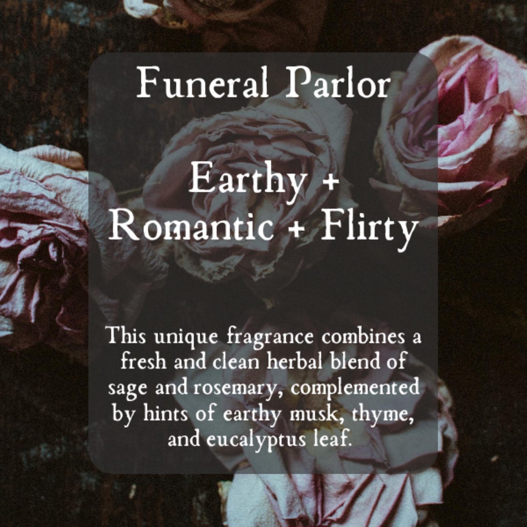 Funeral Parlor Gothic Perfume Fragrance Roll on Oil -goth Cologne ...