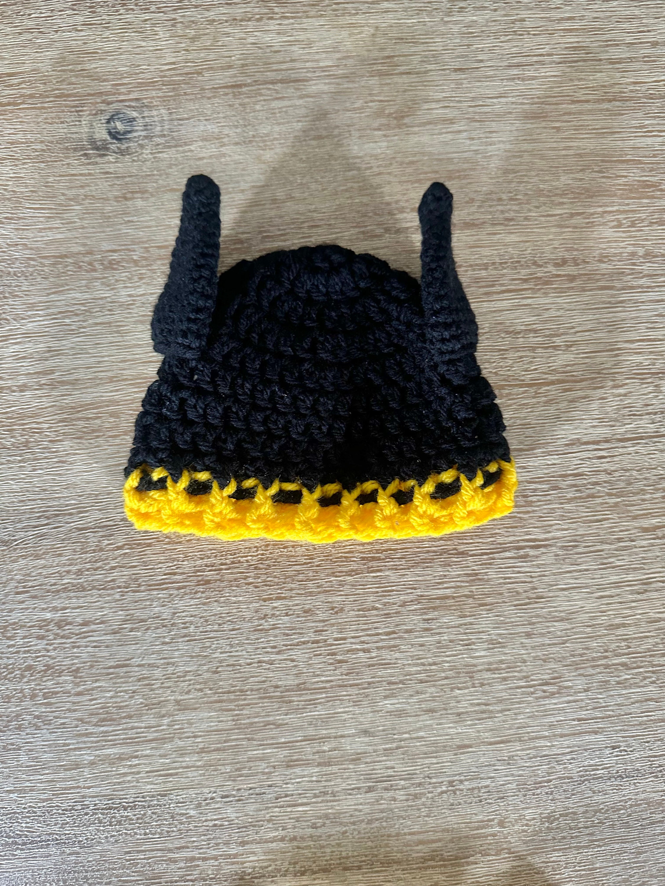 Crochet Bat Superhero Baby Set Pattern (PDF Download) Mittens, Cape ...