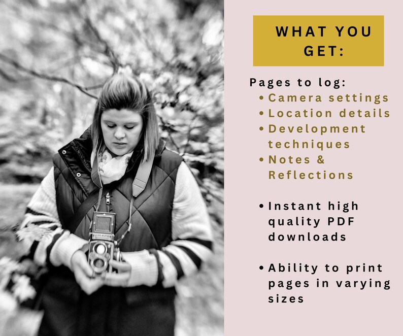 Photography Log Book | |film Photography | Ready to Download | Notebook ...