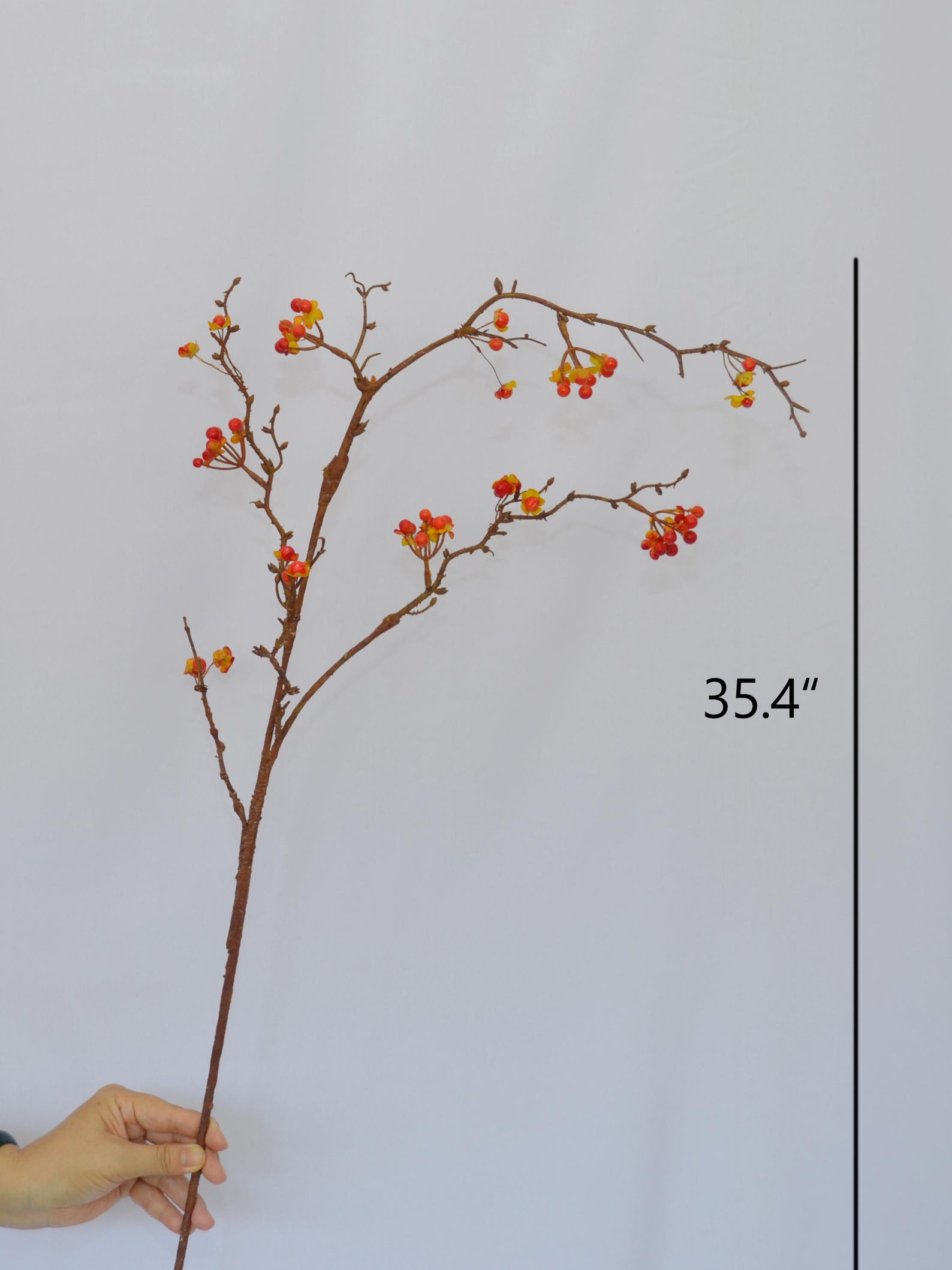 Artificial Bittersweet Berry Branch, Faux Berry Stem for Autumn Floral ...