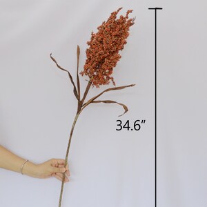 Artificial Dried Sorghum Stem, Natural Millet Branch for Rustic Floral ...