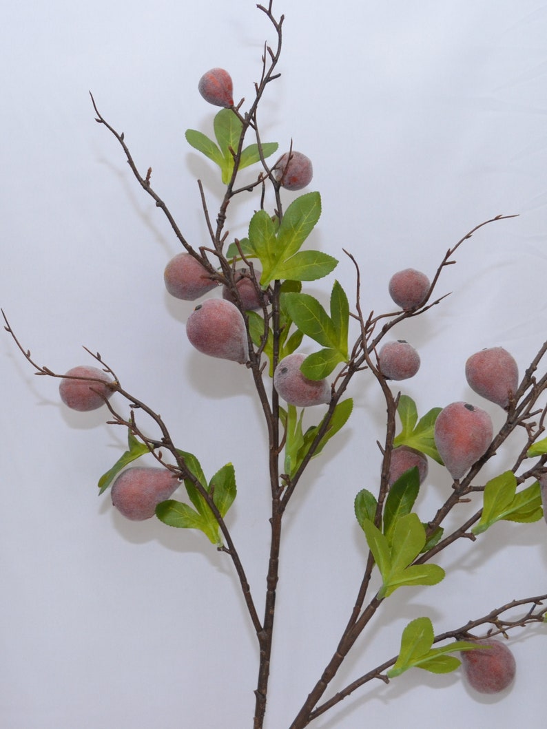 Artificial Fig Fruit Branch, Realistic Faux Figs Stem for Home Decor ...