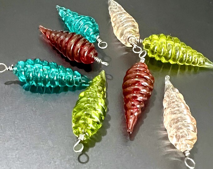 Ready to Use Glass Pods for Jewelry Making, Lampwork Beads, Corkscrew ...