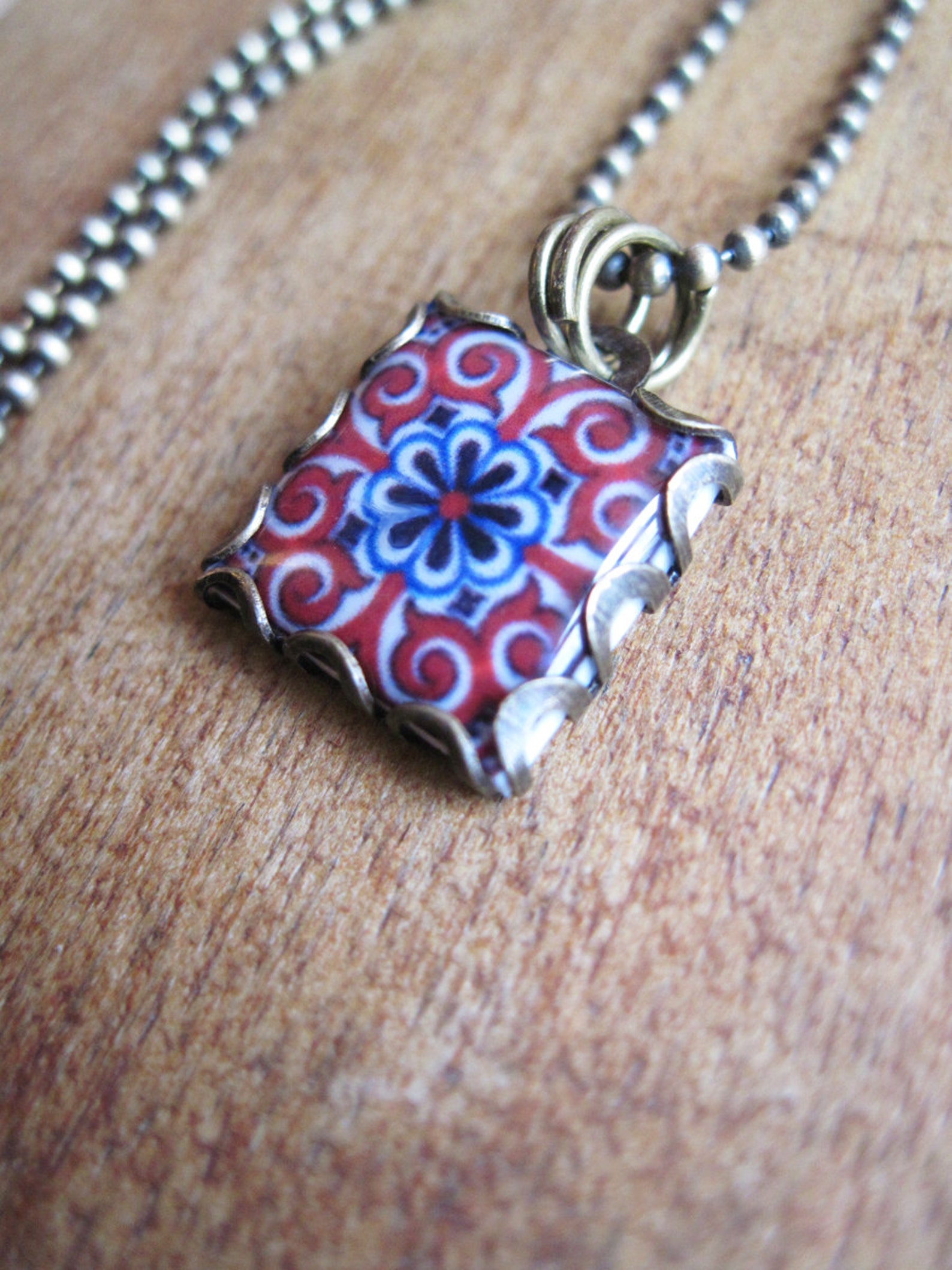 Decorative Jewelry, Portuguese Ceramic Tile Design, Wedding Necklace ...