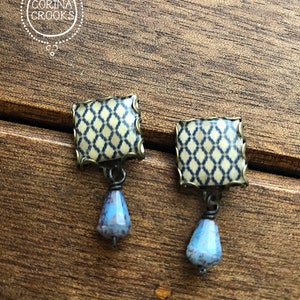 Tile, Moroccan Art, Moroccan Earrings, Moroccan Jewelry, Tile Gifts ...
