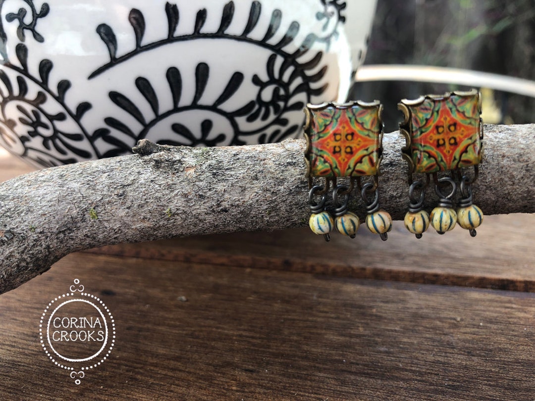 Latinx Art, Latinx Earrings, Small Stud Earrings, Mexican Jewelry ...