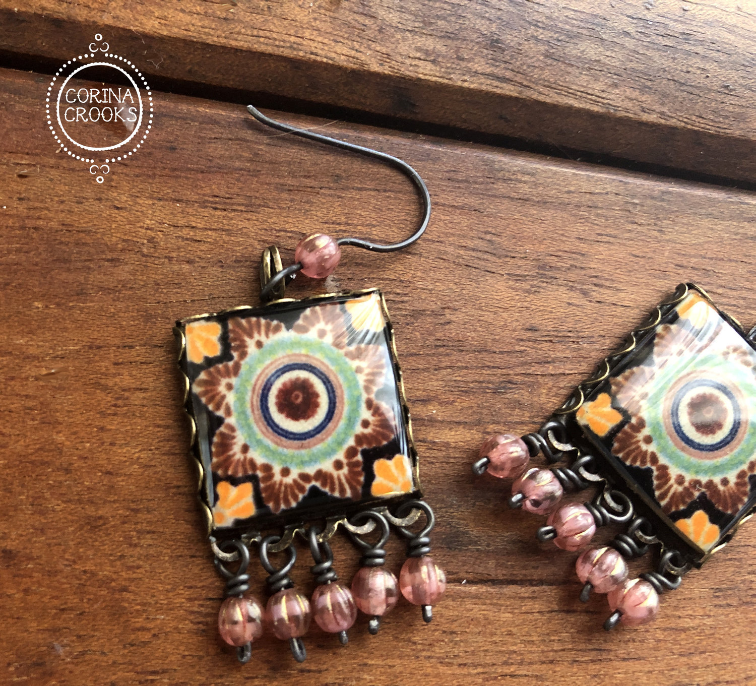 Mexican jewelry Colorful Earrings Latinx earrings Mexican | Etsy