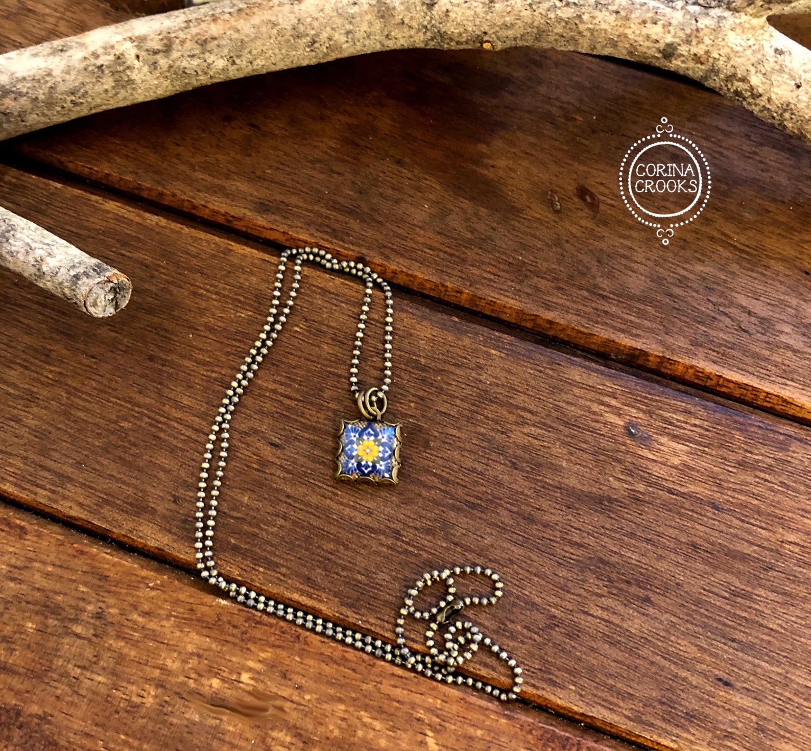 Italian Necklace Folk Art Pendant Italian Jewelry Italy - Etsy