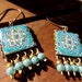 Islamic Pottery Design Earrings, Islamic Tile, Ethnic Jewelry, Islamic ...