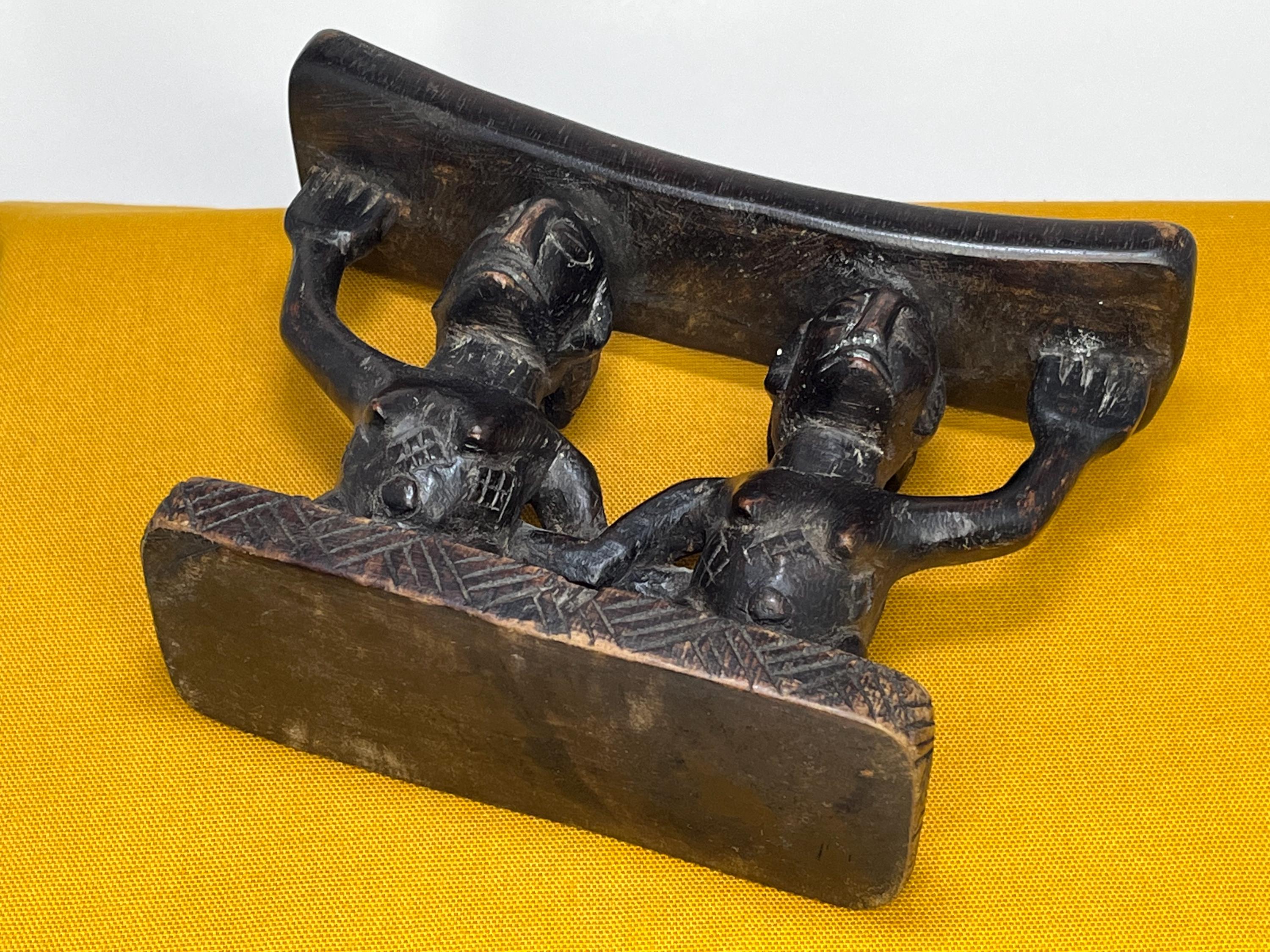 Luba Headrest. Twin Females. Congo. 20th Century. - Etsy