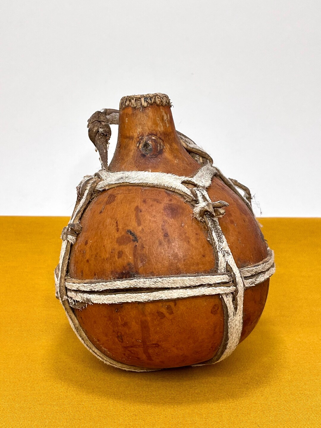 Turkana Water Gourd With Hair on Hide Bindings. Kenya, African. - Etsy
