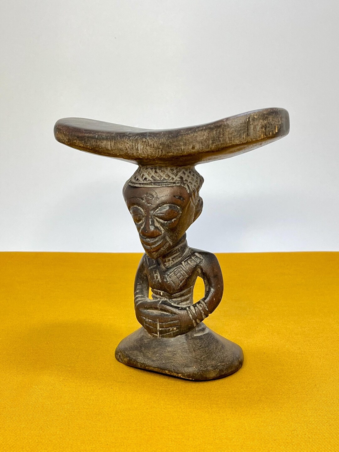 Luba Headrest. Carved Wood. Congo. 20th Century. - Etsy