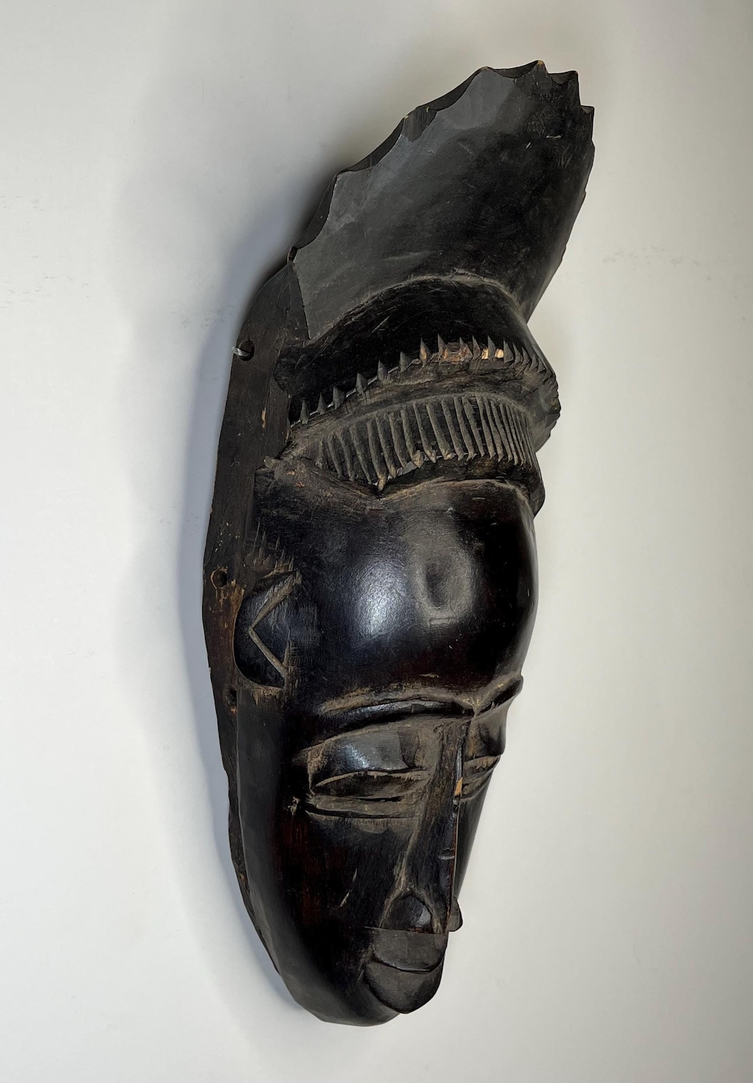 Mblo Portrait Mask. Baule People, Côte D'ivoire. Cascade Style Coiffure ...