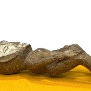 Lega Male. Bwami Iginga Initiation Figure. Carved Wood, Pombe Kaolin ...