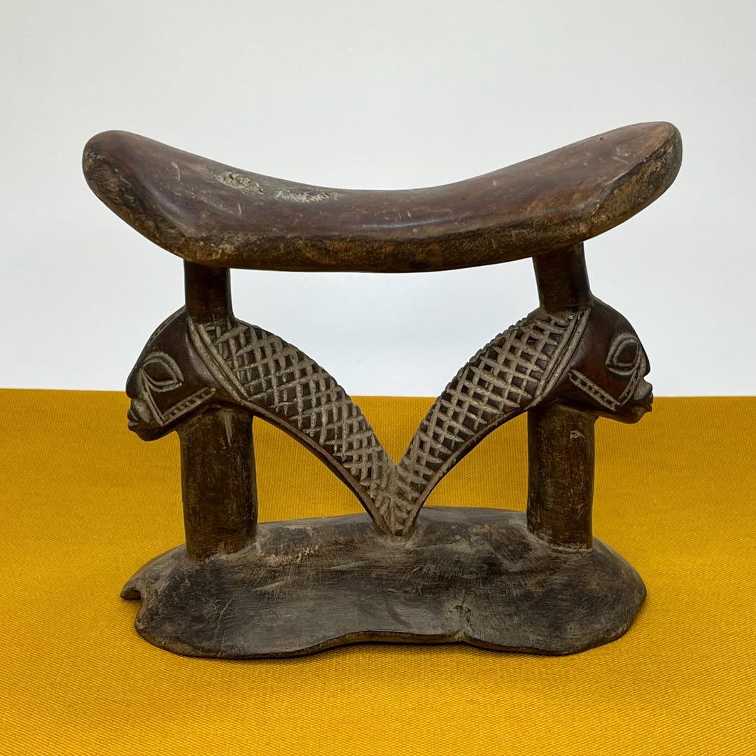 Luba Headrest. Female Portraits. Congo. 20th Century. - Etsy