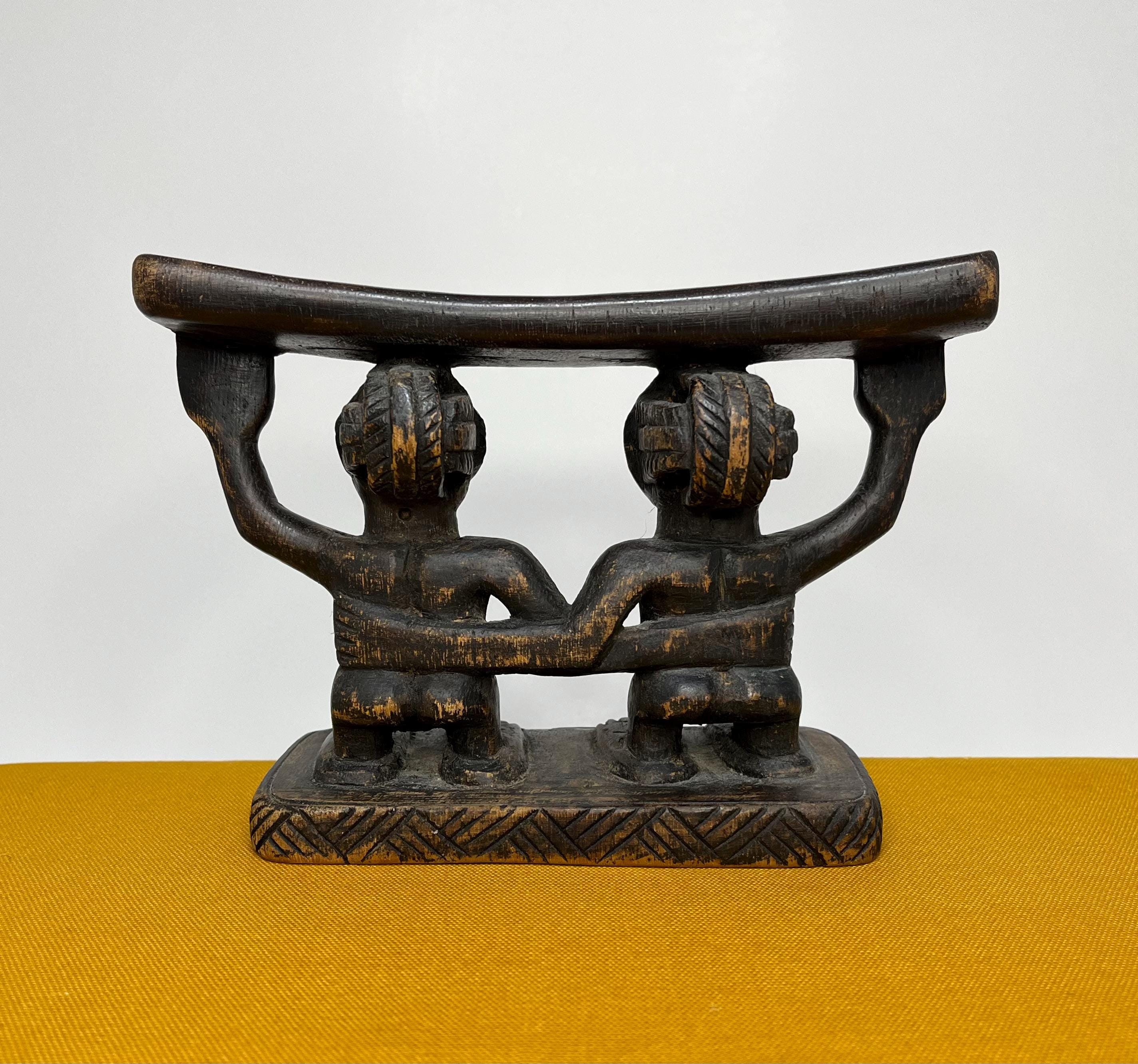 Luba Headrest. Twin Females. Congo. 20th Century. - Etsy