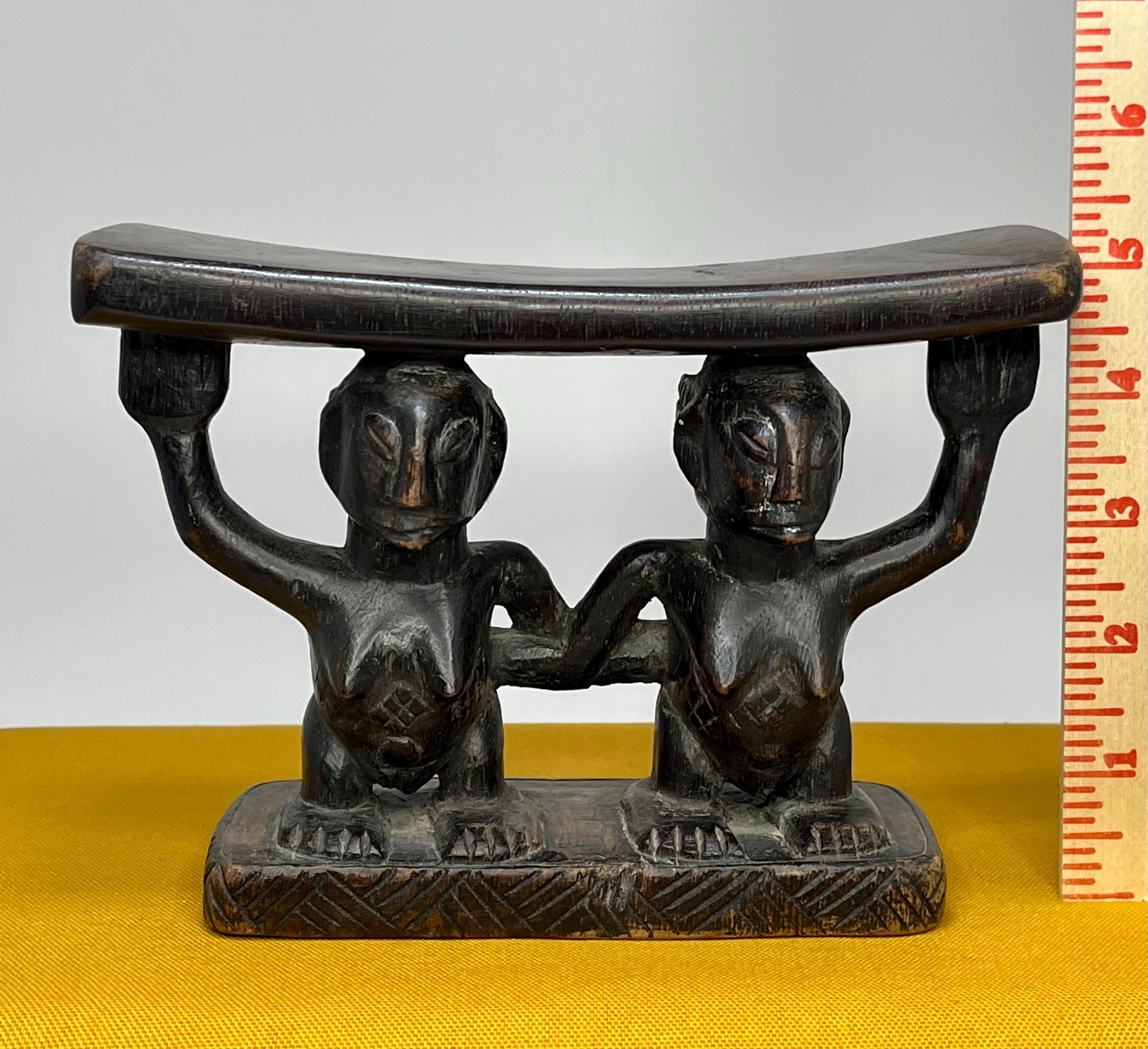 Luba Headrest. Twin Females. Congo. 20th Century. - Etsy