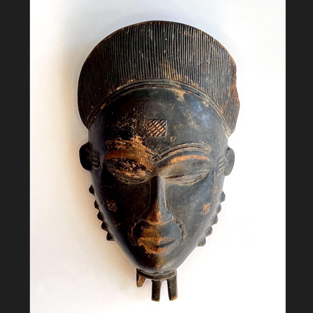Mblo Portrait Mask. Baule People, Côte D'ivoire. - Etsy