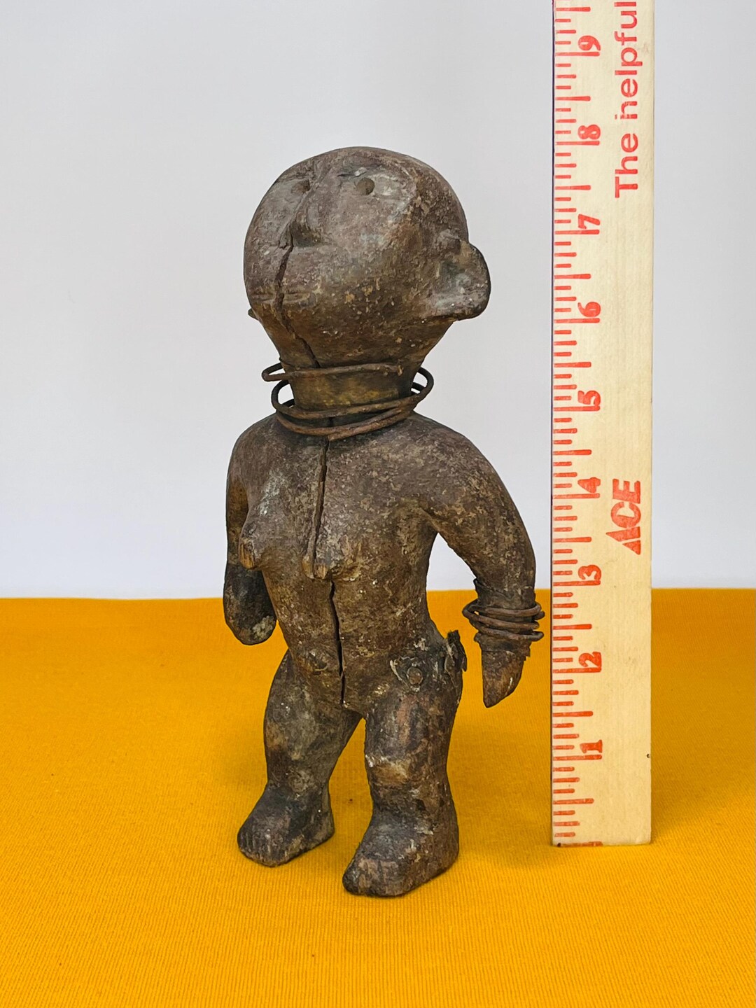 Zaramo Female Ancestor Figure. Sky Gazing. Nansio, Tanzania. Early 20th ...