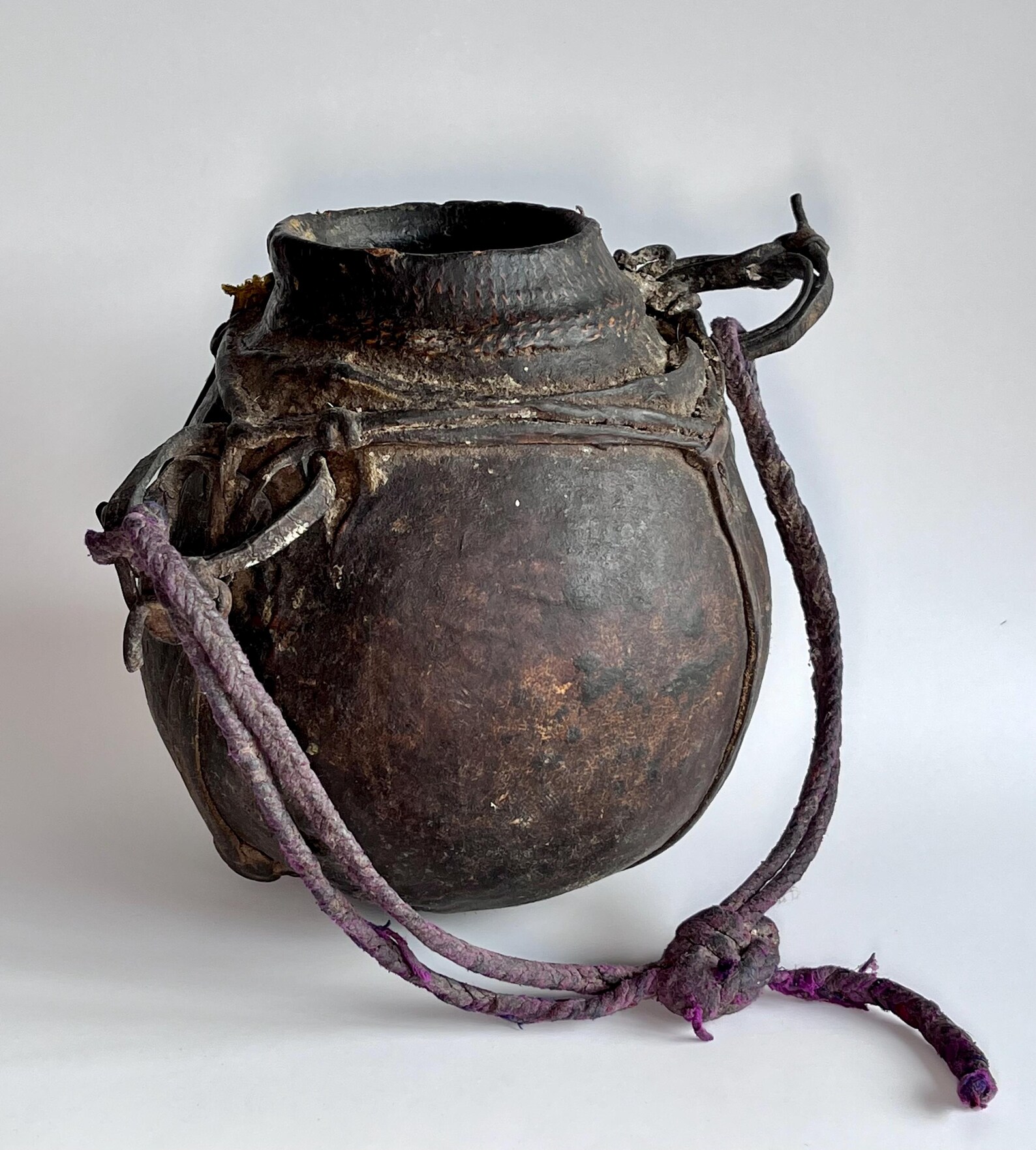 Borana Gorfa. Milk Jug. Animal Hide Stretched Over Gourd Vessel. Kenya ...