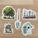 Cottagecore Sticker Set 1. - 22 Pcs Clear Transparent Vinyl Stickers - Etsy