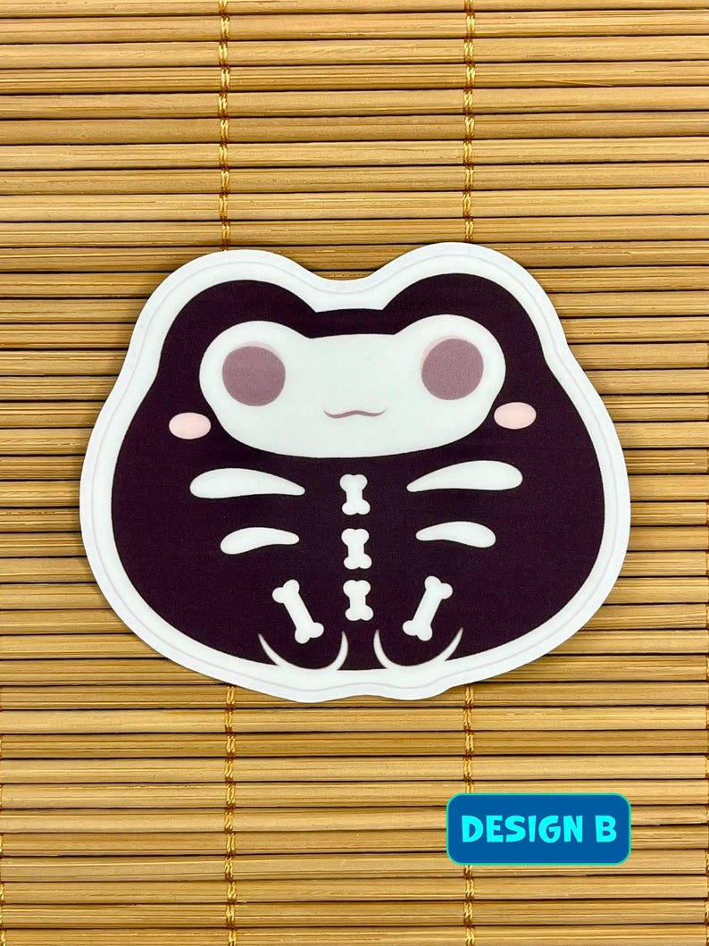 Cute Kawaii Halloween Frogs Sticker Set 2. Waterproof - Etsy