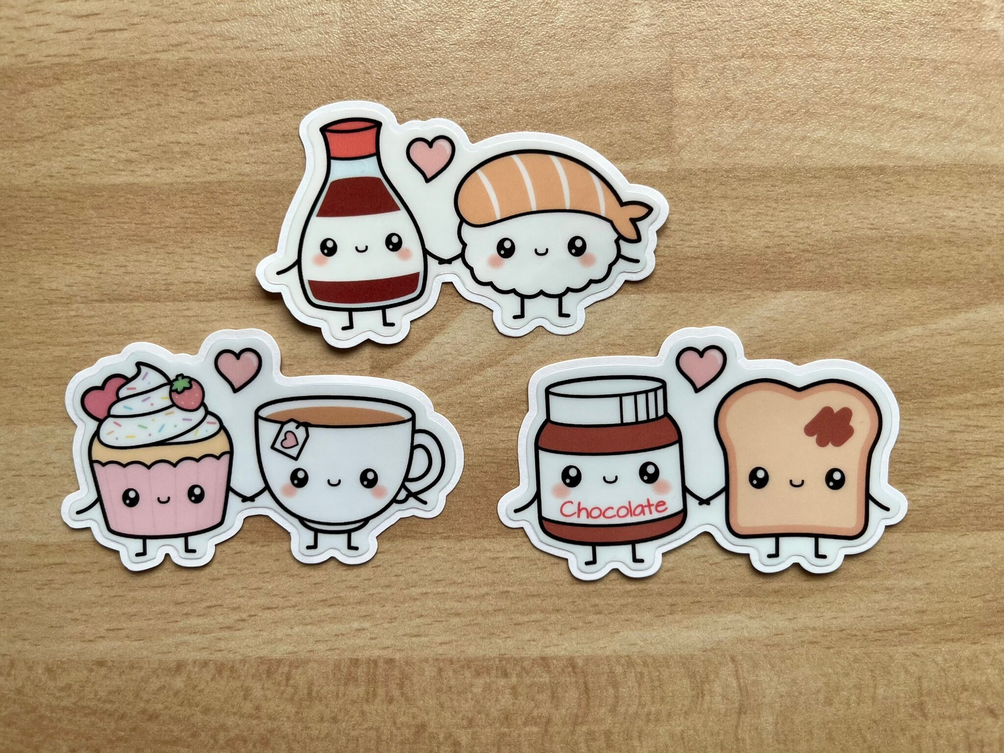 Cute Kawaii Food Buddies Sticker Set 3. - Etsy