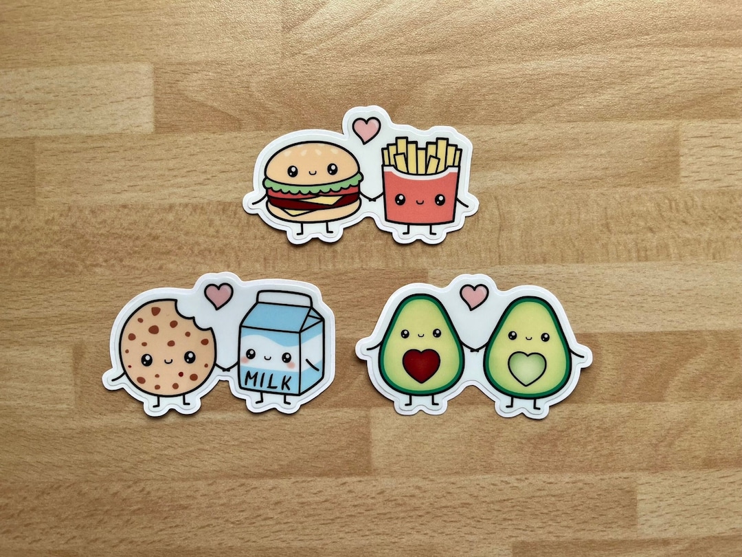 Cute Kawaii Food Buddies Sticker Set 1. - Etsy