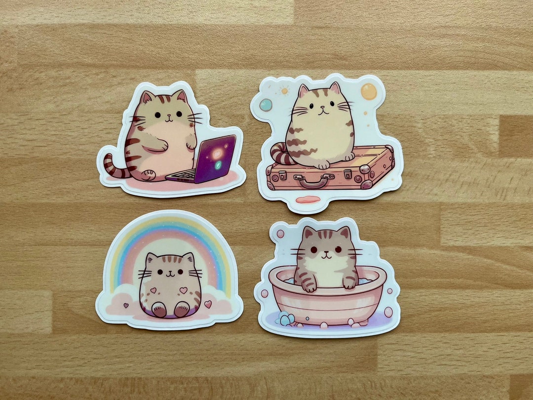 Kawaii Cats - Sticker Set - Etsy